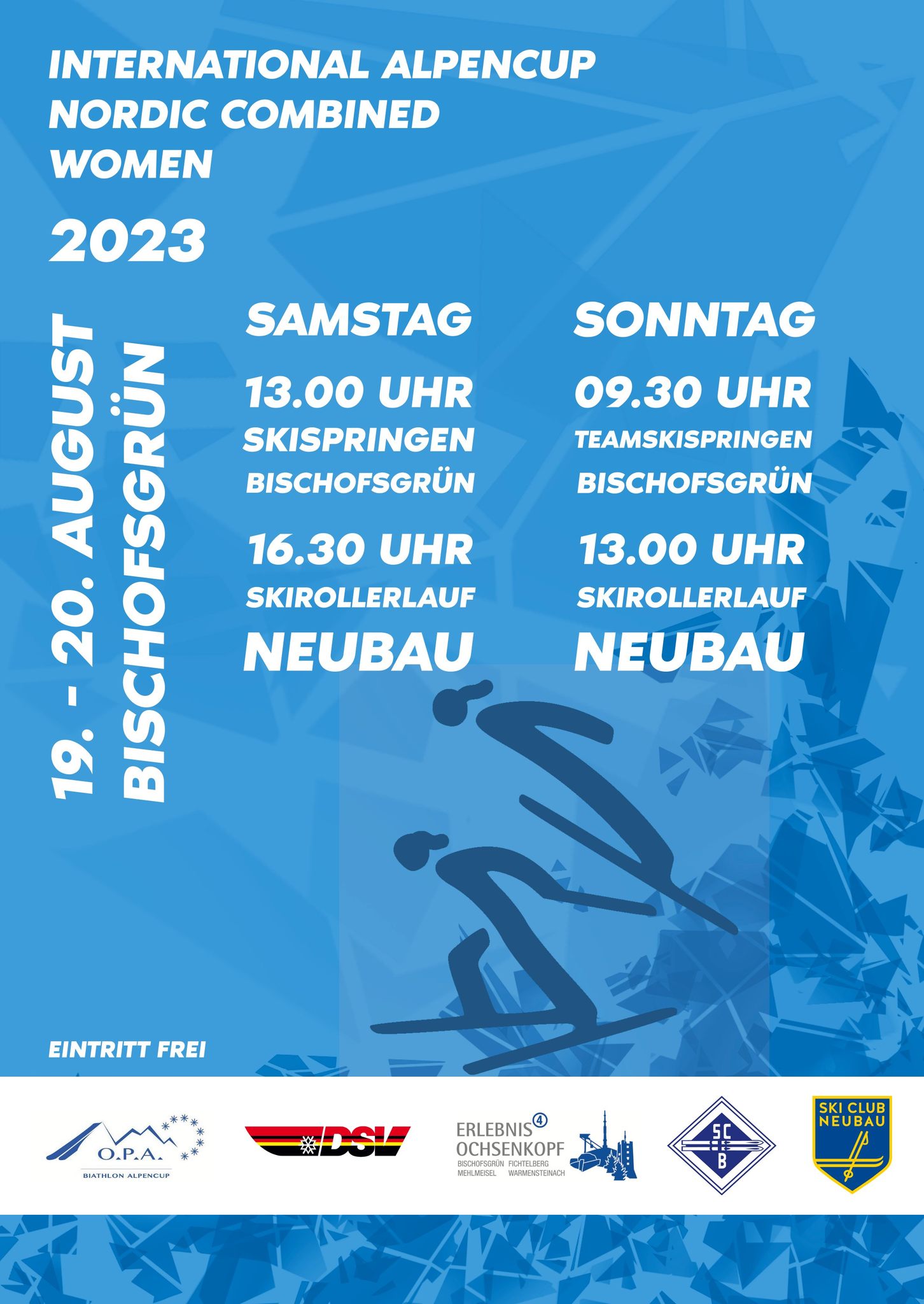 INTERNATIONAL OPA-ALPENCUP-NORDIC COMBINED WOMEN in Bischofsgrün am 19./20.08.2023 – Bayerischer ...